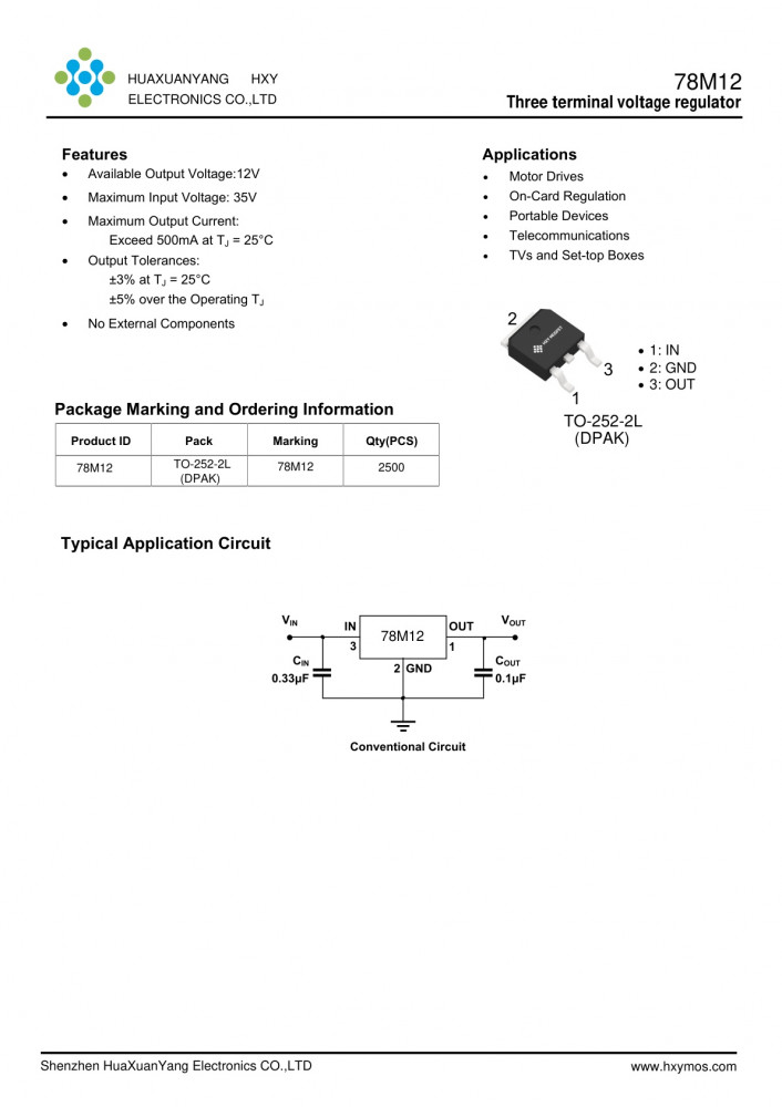 78M12 datasheet page 1
