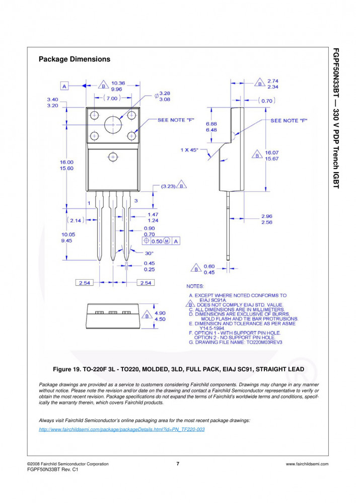 FGPF50N33BTTU datasheet page 7