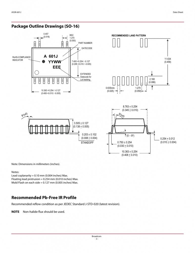 ASSR-601JV-500E datasheet page 3