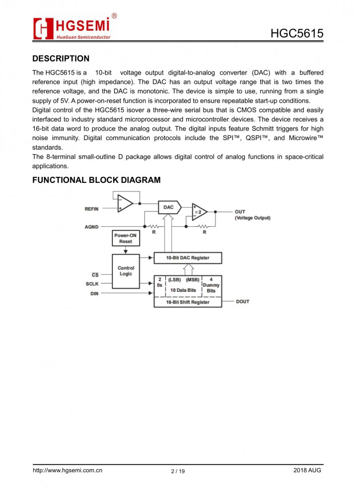 HGC5615 datasheet page 2