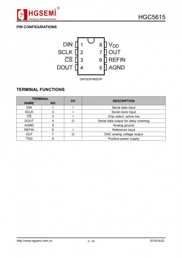 HGC5615 datasheet page 3
