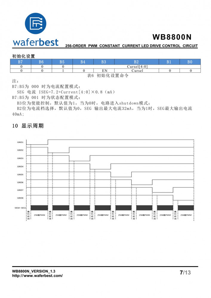 WB8800N technical document page 7