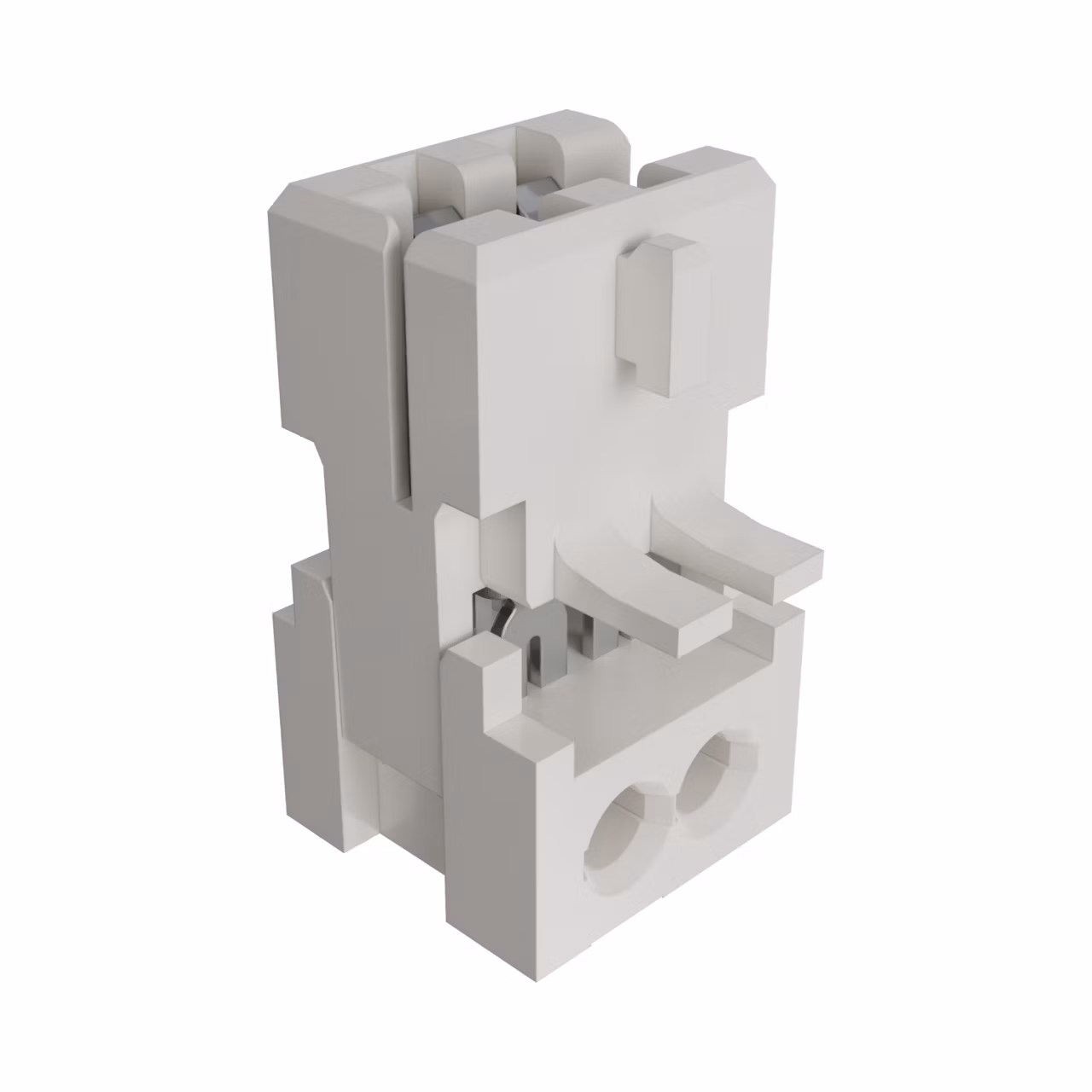 Appli-Mate RAST 2.5 IDT Housing, 2.50mm Pitch, Female, 2 Circuits, Beaded Terminal, Position Keys A & C Removed, 1 Open and 1 Slotted Endwall for sale