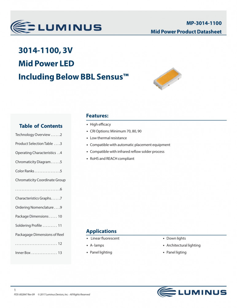 MP-3014 datasheet page 1