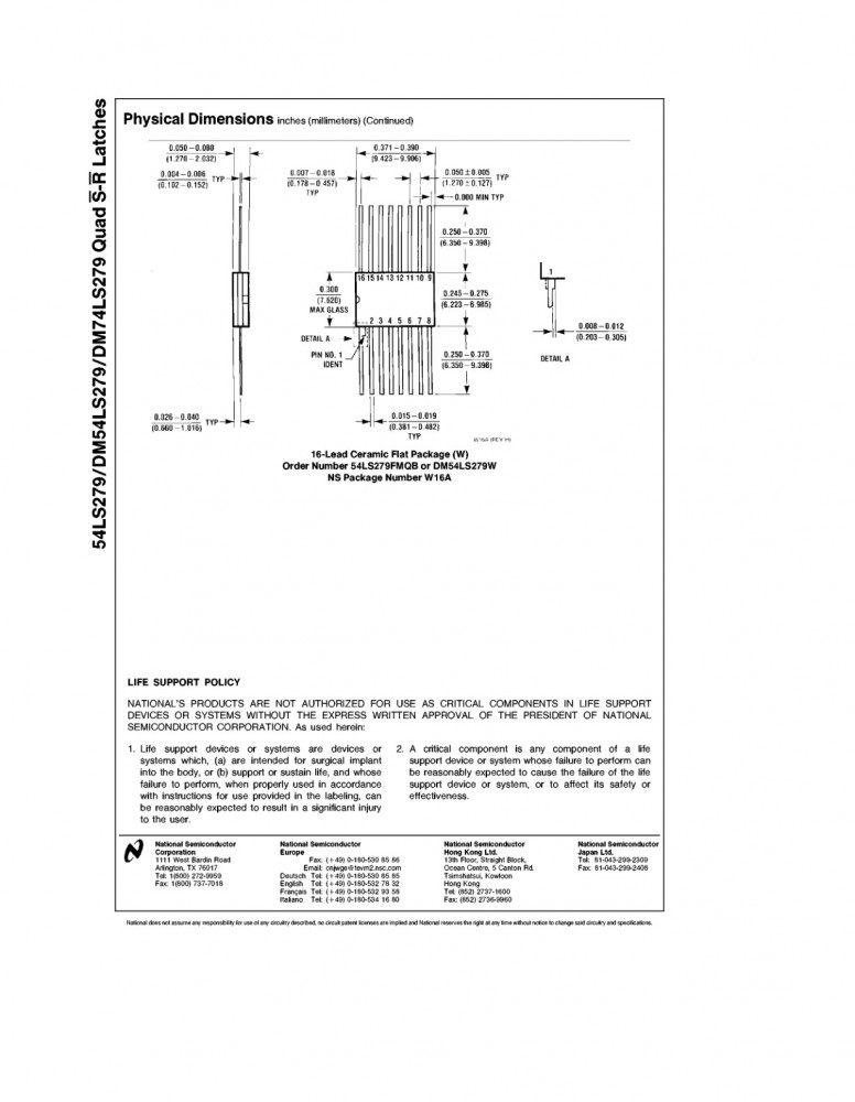 54LS279DM/B datasheet page 7