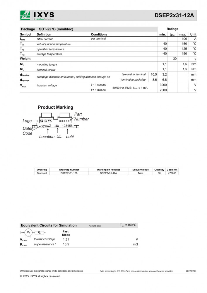 DSEP2X31-12A datasheet page 3
