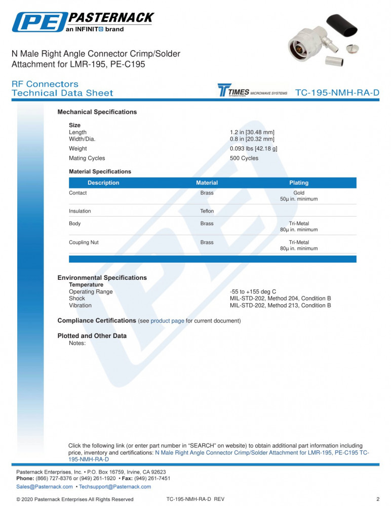TC-195-NMH-RA-D datasheet page 2