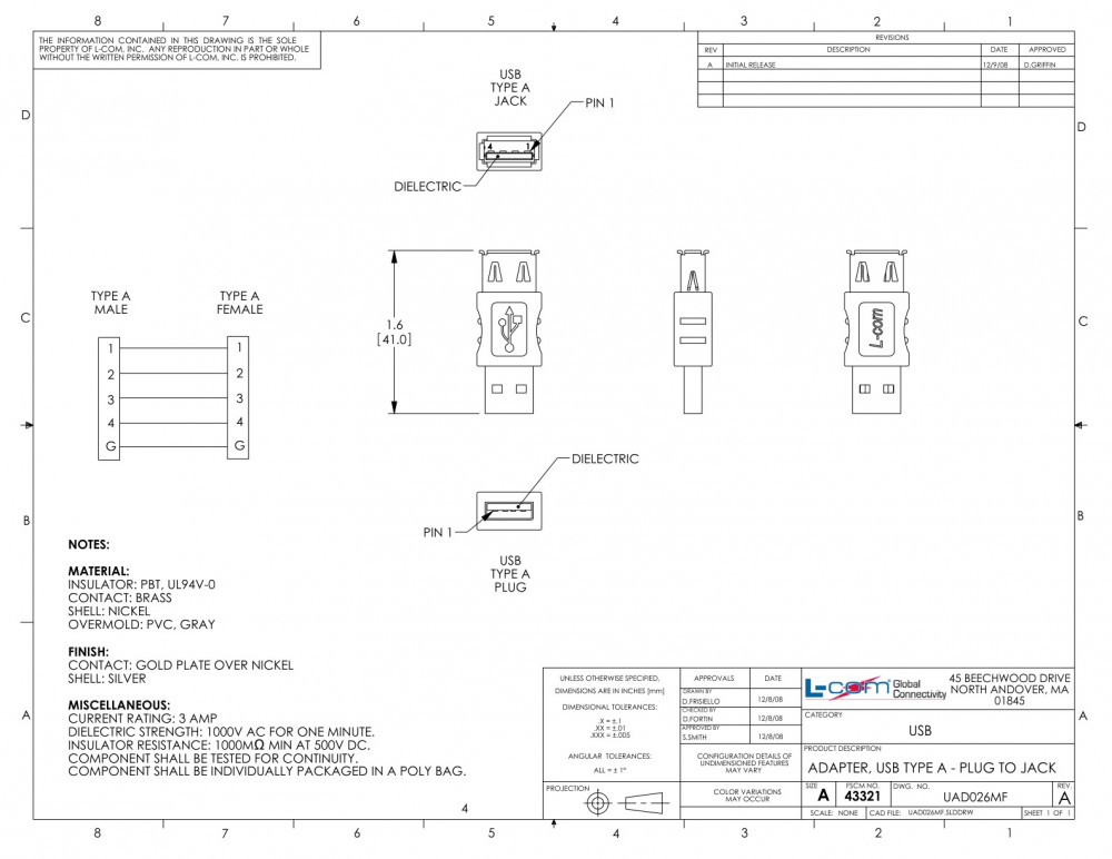 UAD026MF technical document preview