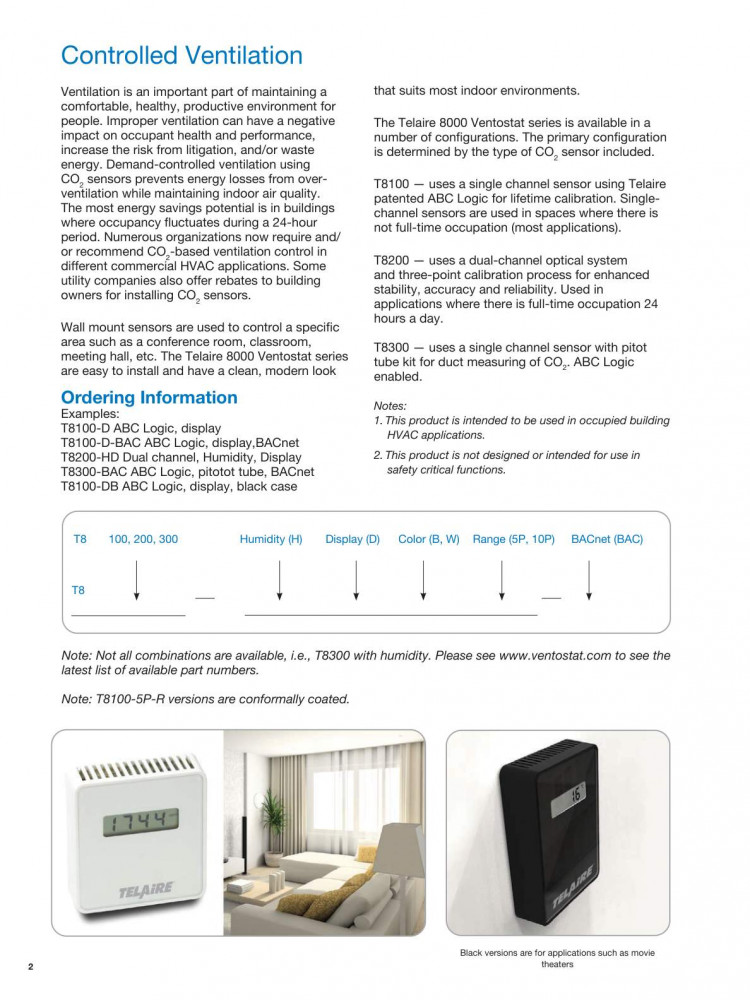 T8100-H-GN technical document page 2