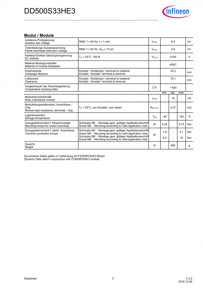 DD500S33HE3 datasheet page 3