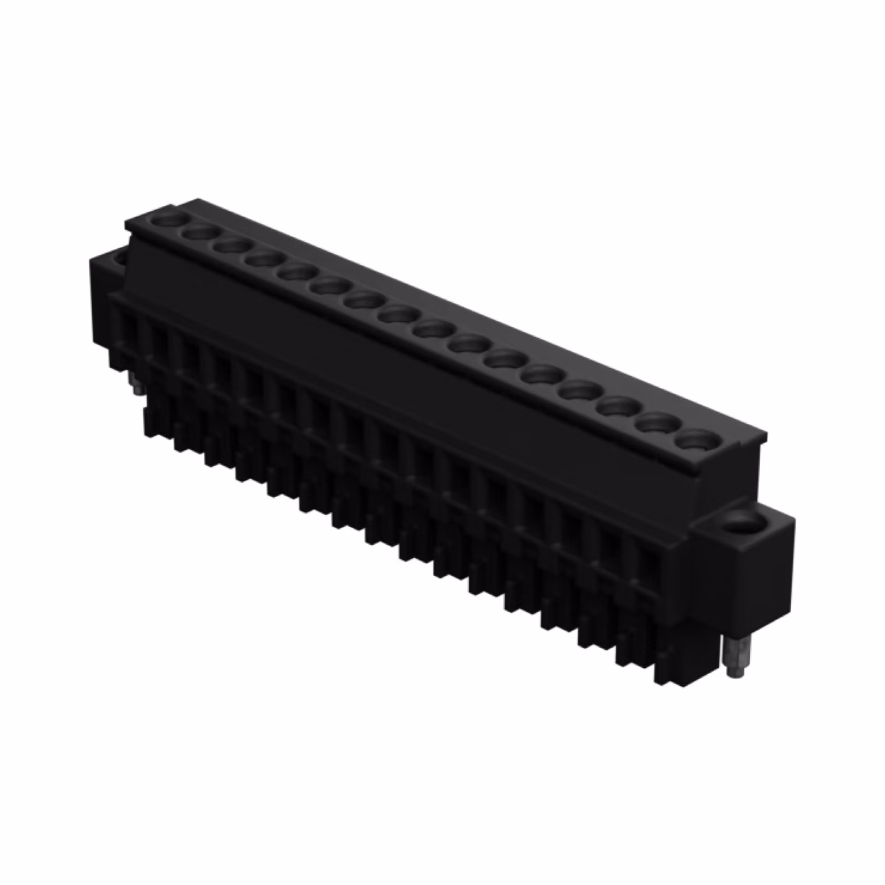 3.81mm Pitch Eurostyle Vertical Plug, with Retention Screws, Front Wire Entry, 16 Circuits for sale