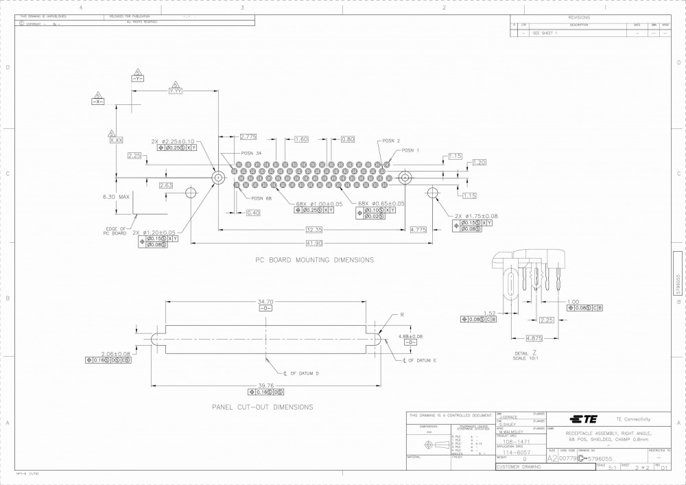 TE Connectivity 5796055-2 customer drawing page 2