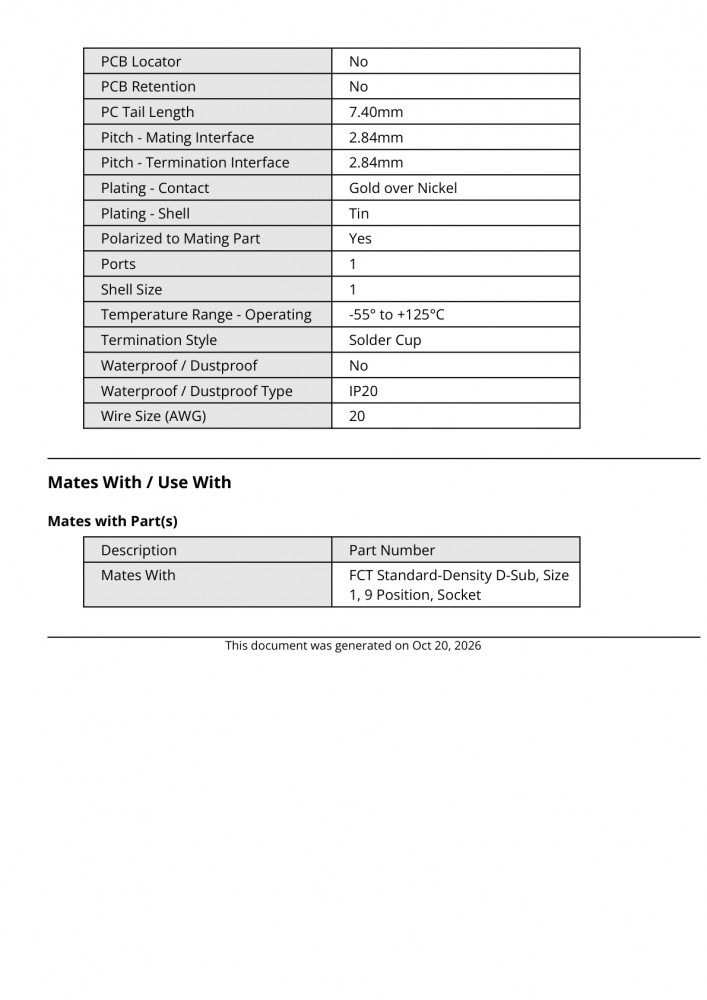 MOLEX 1727040160 document page 3