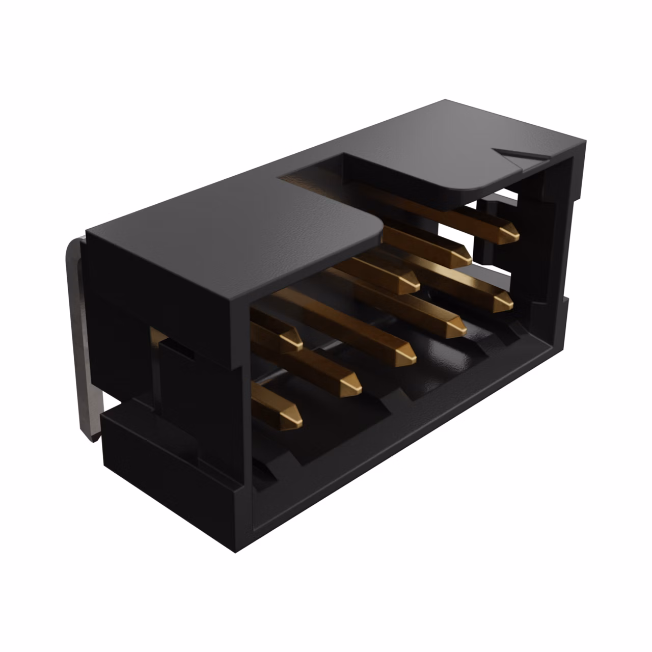 2.00mm Pitch, Milli-Grid Crimp Housing, 6 Circuits, with Center Polarization Key and side Locking Ramps, Lead-Free