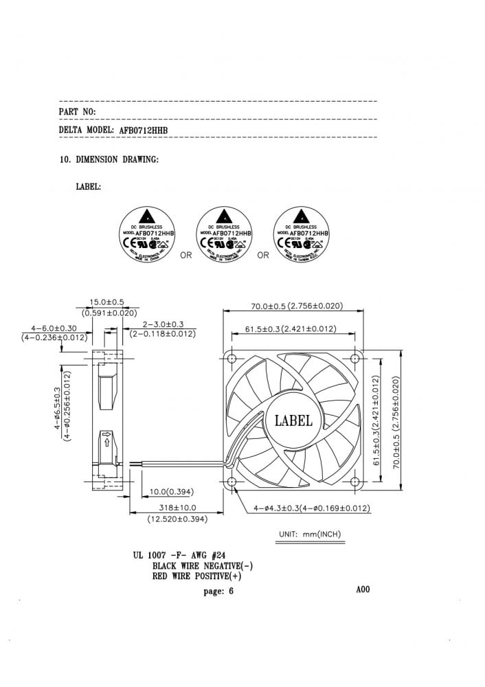 AFB0712HHB specification page 7
