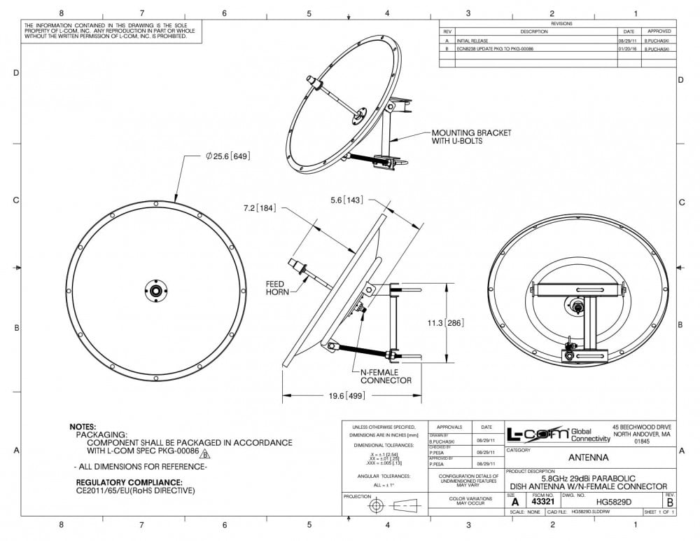 HG5829D technical documentation page