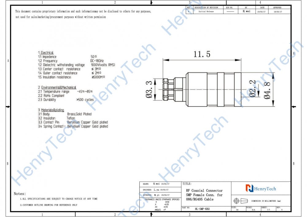 HL-SMP-KB2 technical document preview