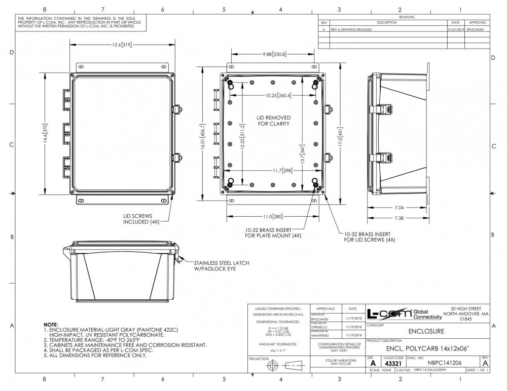 L-com NBPC141206 technical document preview