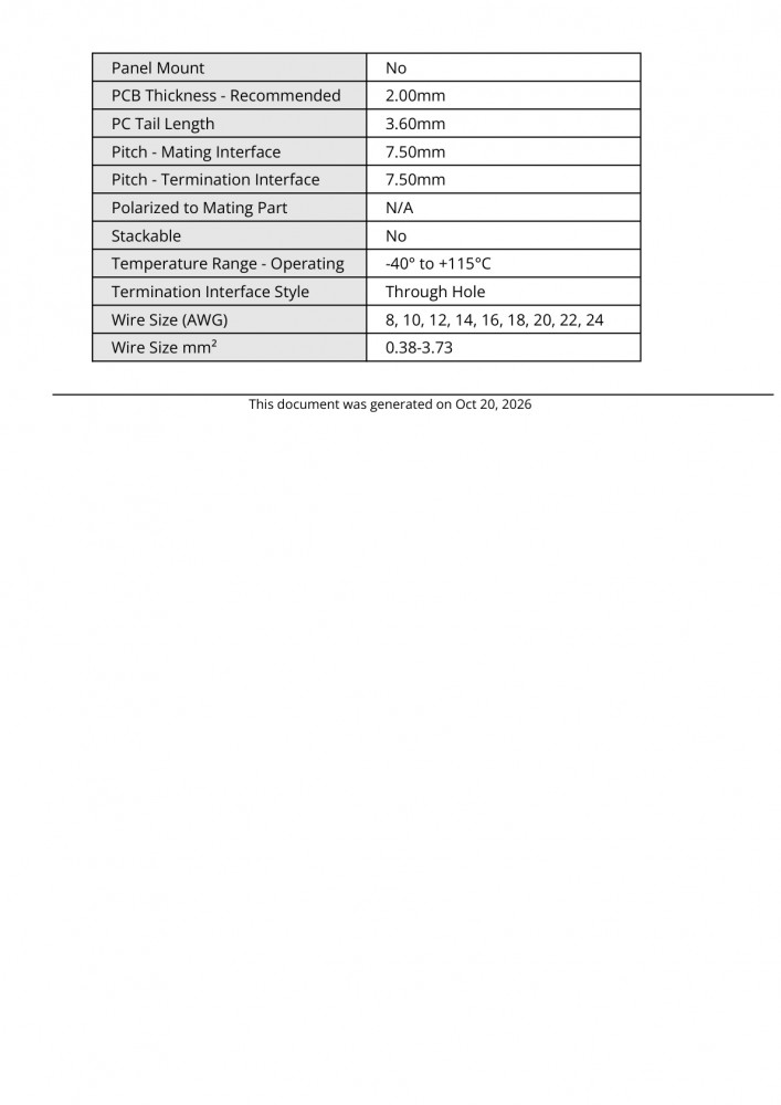 MOLEX 2213930006 technical document page 3