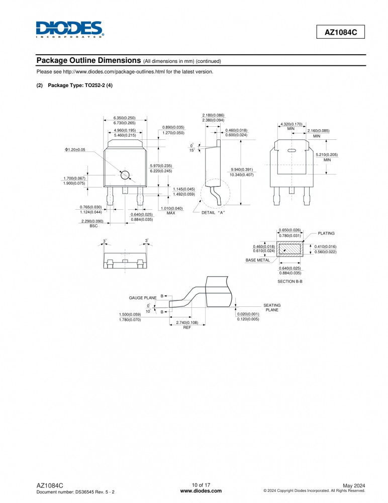 AZ1084C datasheet page 10