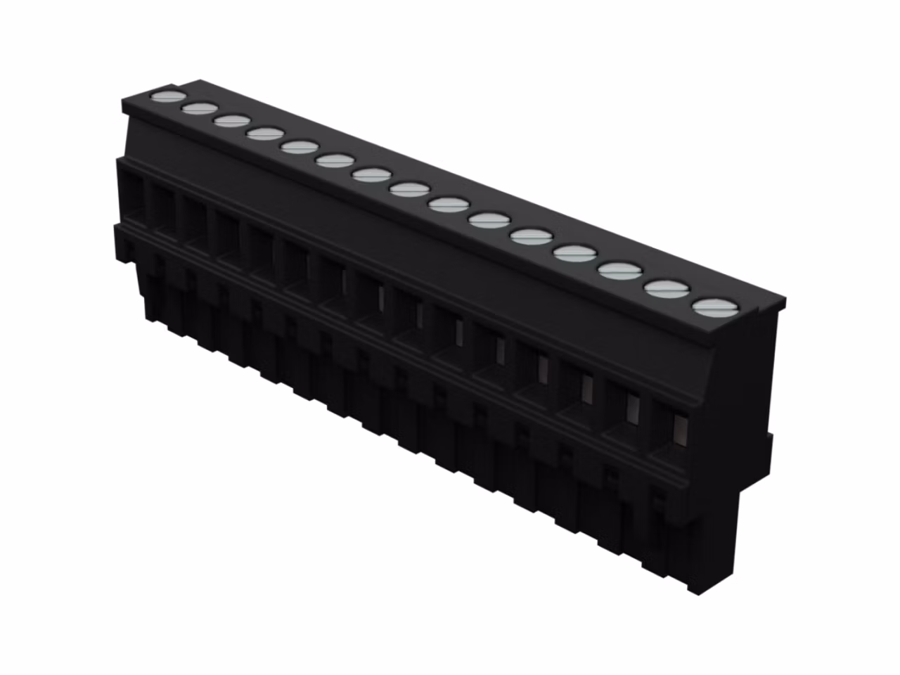 5.08mm Pitch Eurostyle Vertical Plug, with Standard Imprinting, Front Wire Entry, Black, 15 Circuits for sale