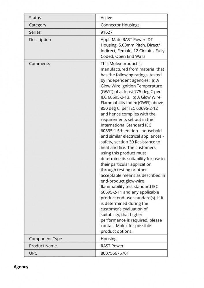 Molex 916279501 document page 2