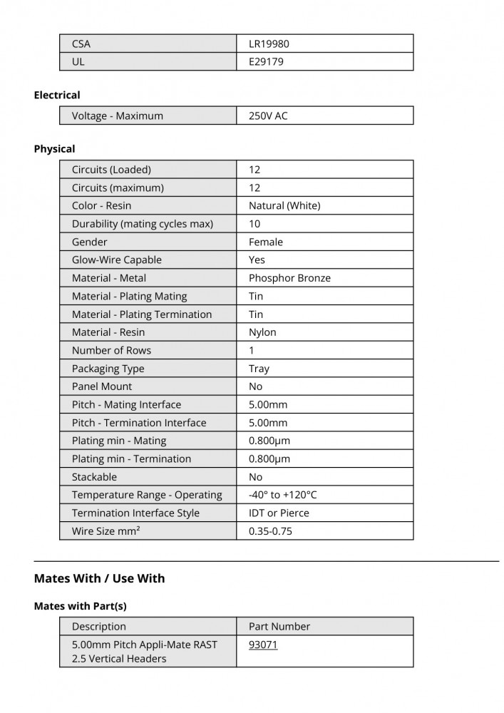 Molex 916279501 document page 3