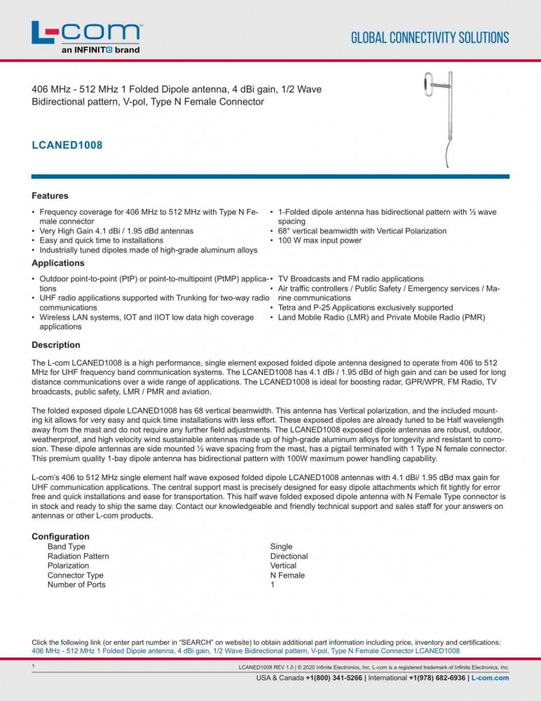 LCANED1008 datasheet page 1
