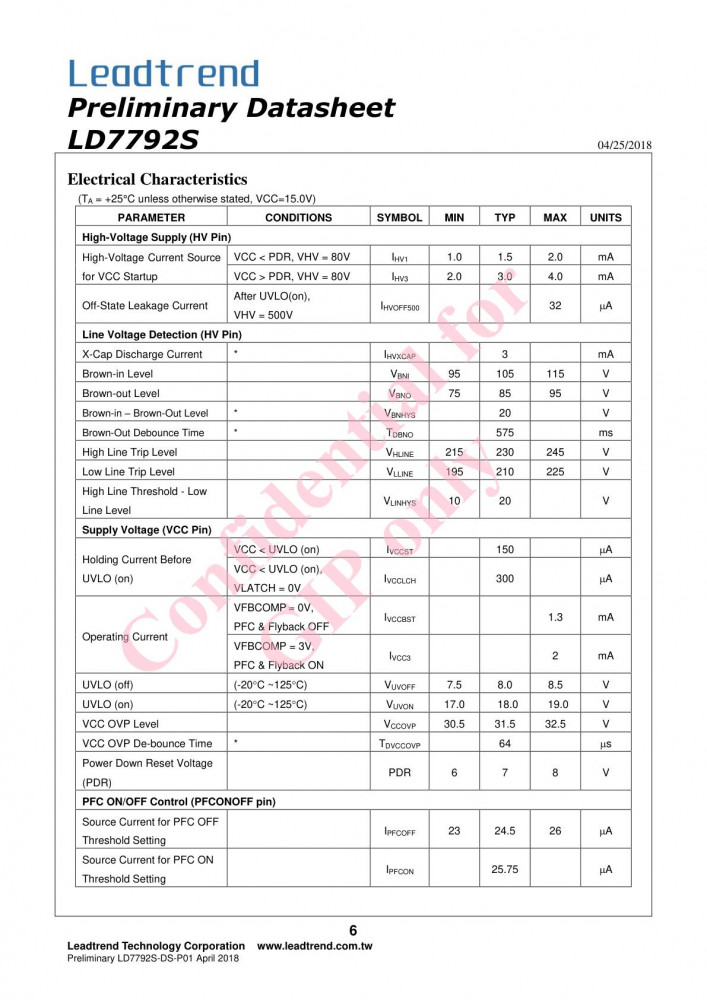 LD7792SGS datasheet page 6