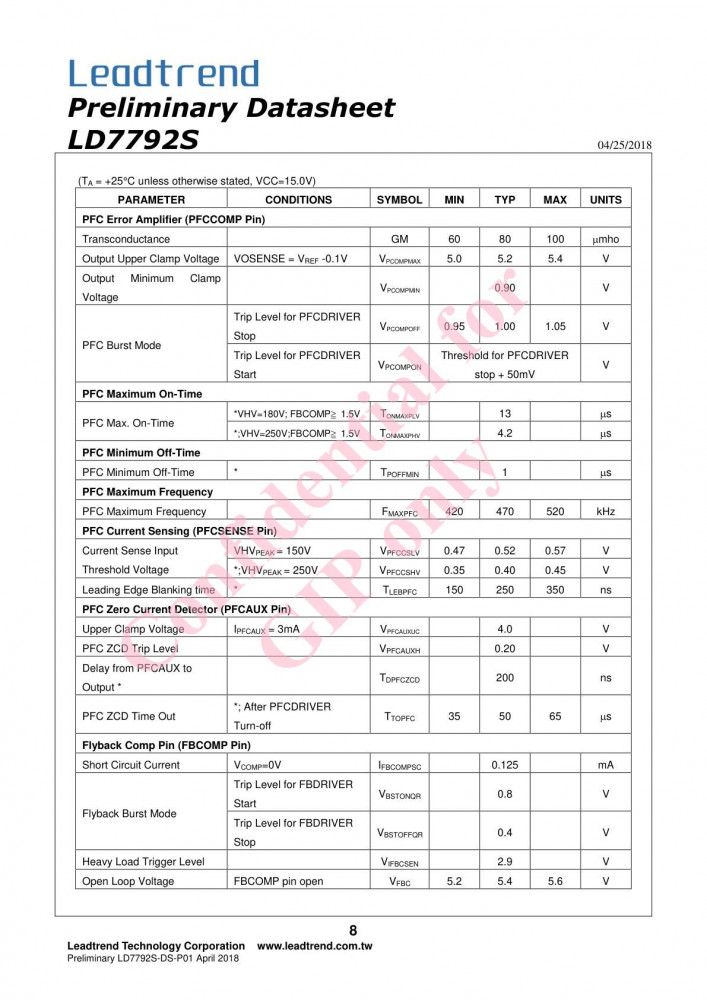 LD7792SGS datasheet page 8