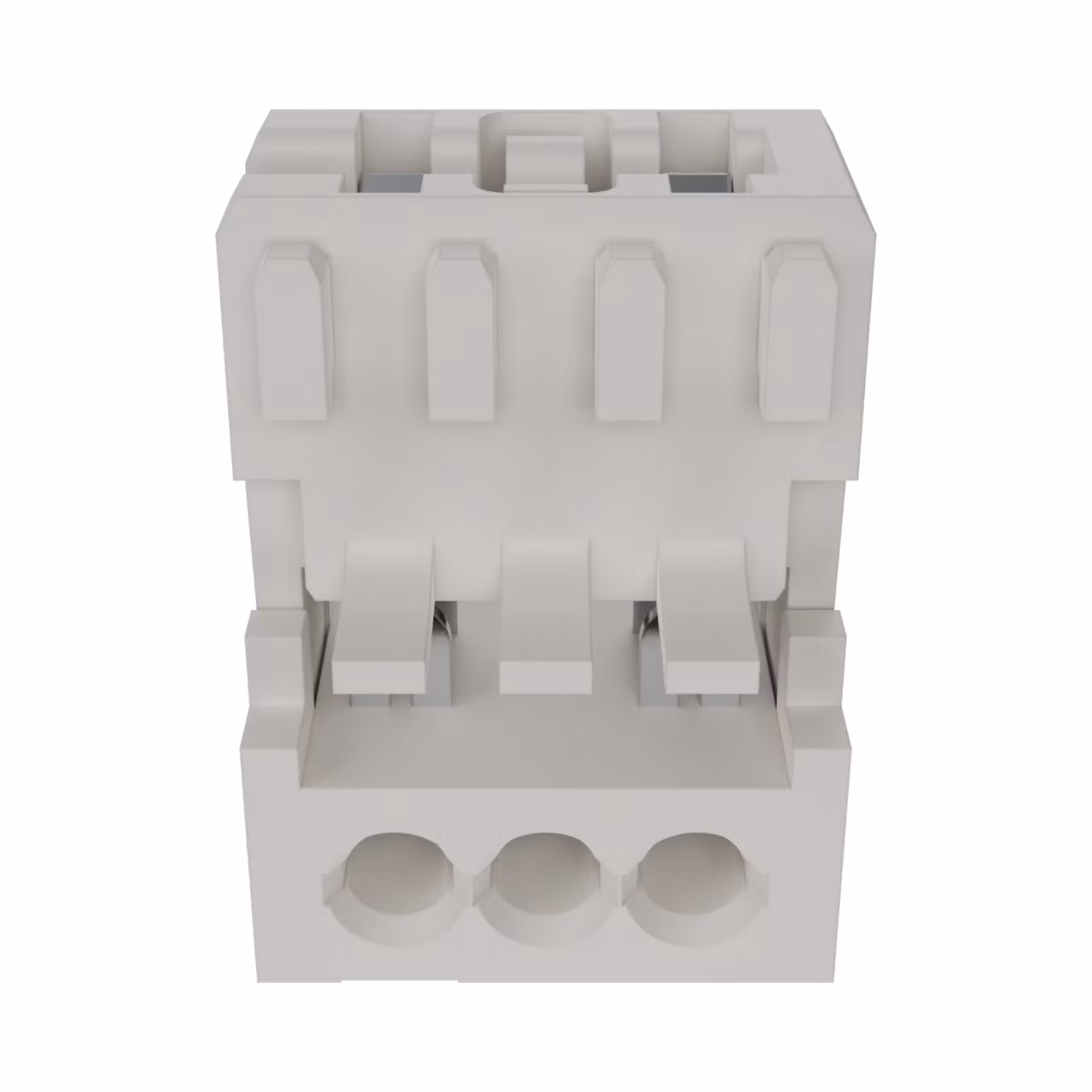 Appli-Mate RAST 2.5 IDT Housing, 5.00mm Pitch, Female, 2 Circuits, All Position Keys, 1 Closed and 1 Open Endwall, Latch at Circuit 2 for sale