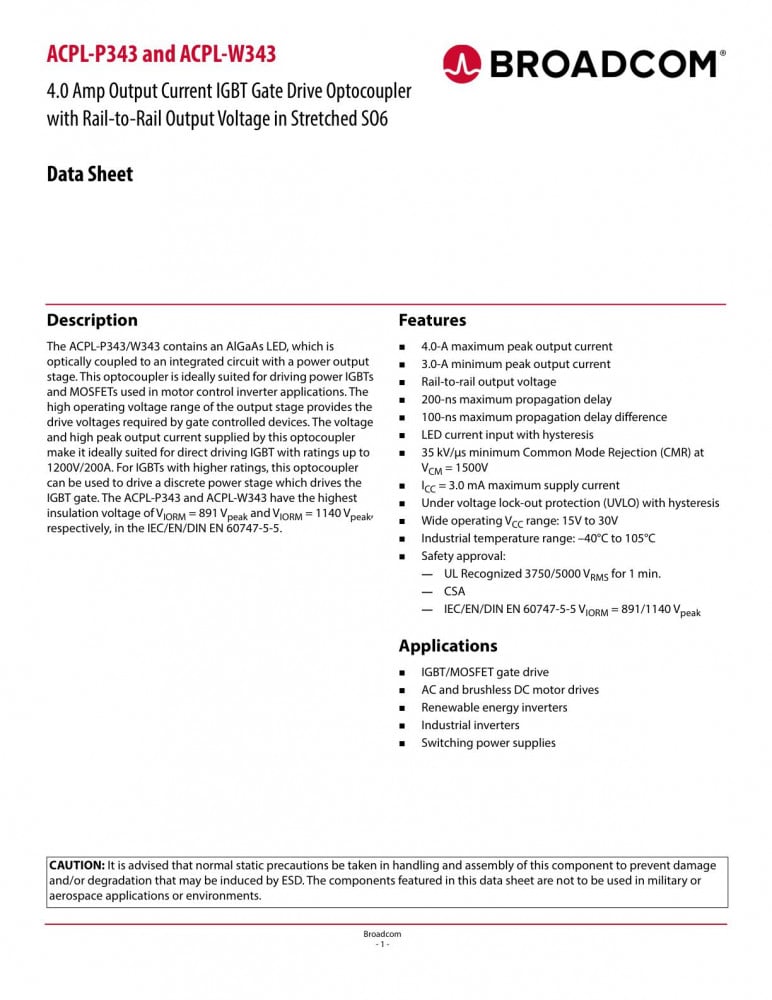 ACPL-P343-060E datasheet page 1