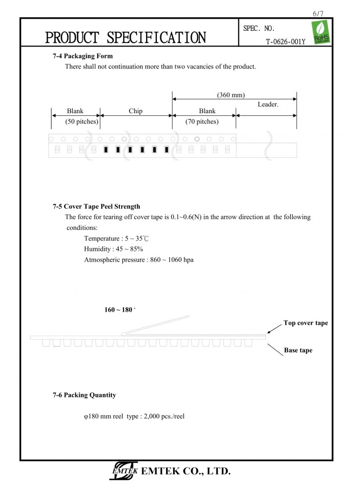 EMTEK LSF0805 specification page 7