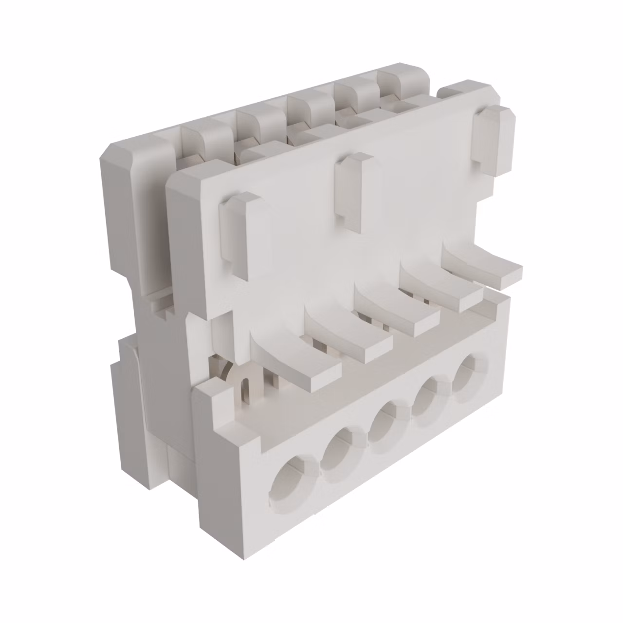 Appli-Mate RAST 2.5 Female Connector, 2.50mm Pitch, 5 Circuits, Positions B, D and E Removed, Open Endwalls for sale