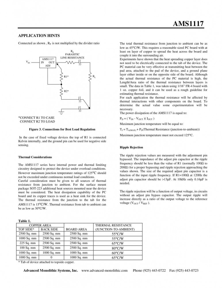 AMS1117-5.0 datasheet page 5
