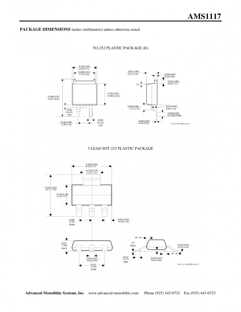 AMS1117-5.0 datasheet page 7