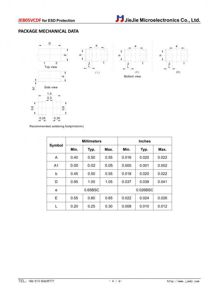 JEB05VCDF datasheet page 4