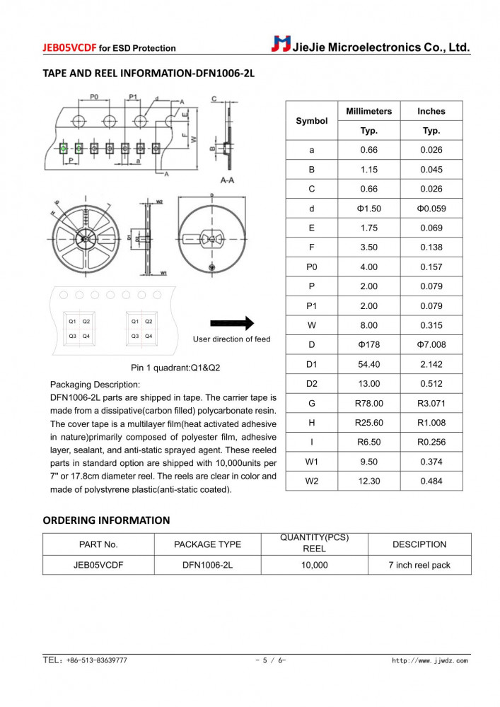 JEB05VCDF datasheet page 5