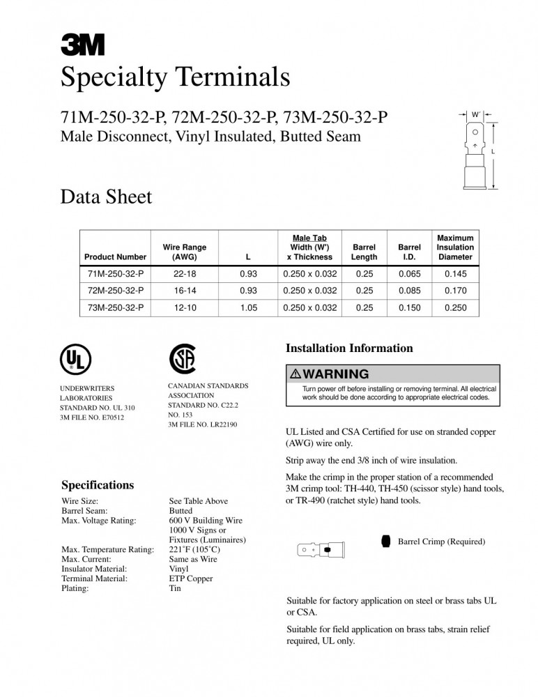 3M 94837 technical document page 1