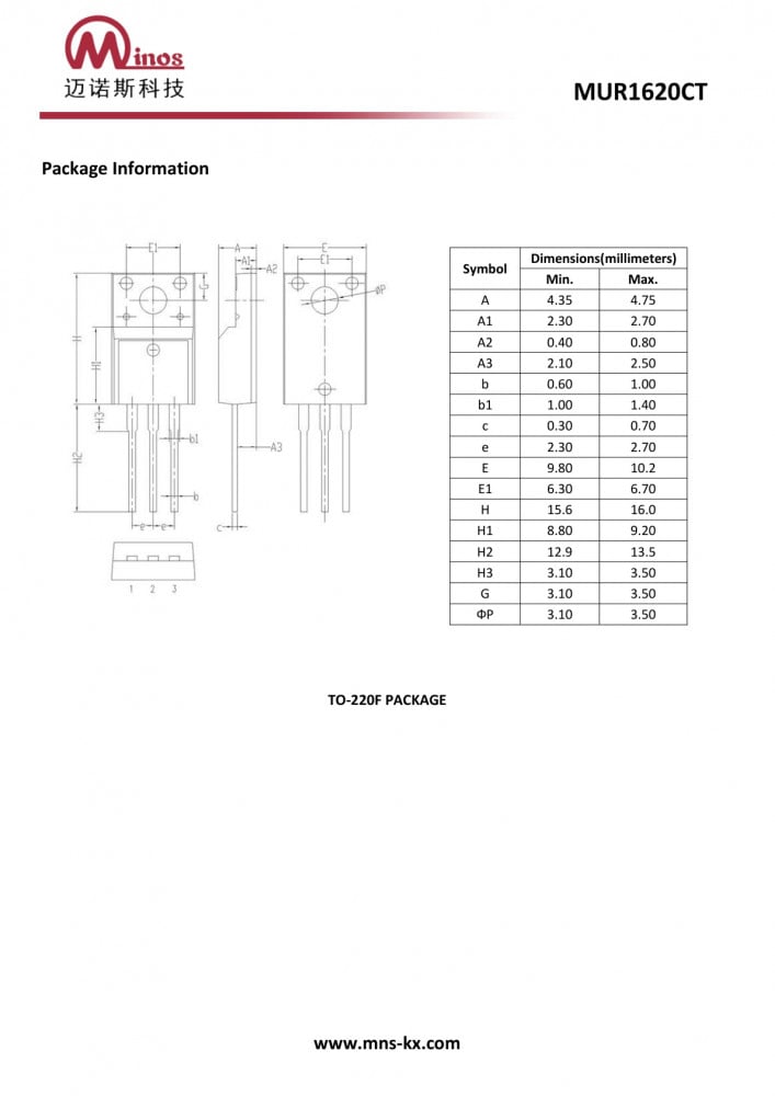 MUR1620CT datasheet page 3
