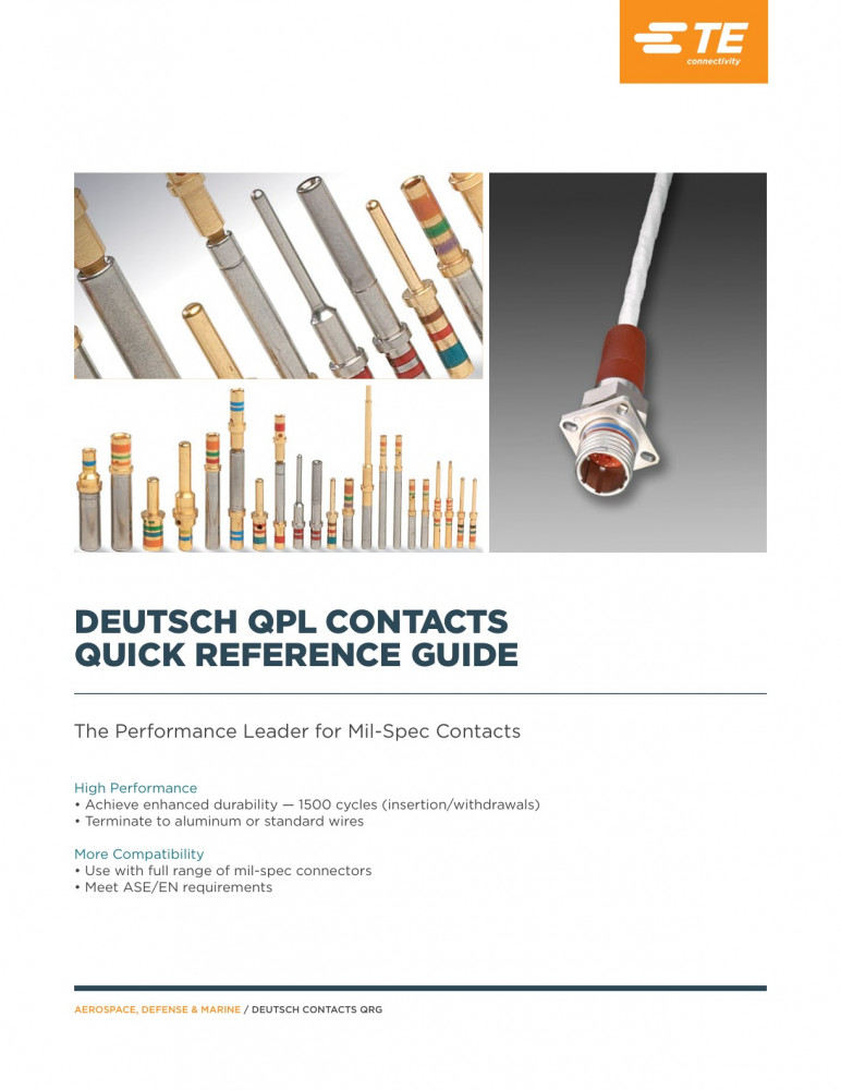 TE DEUTSCH QPL contacts guide page 1