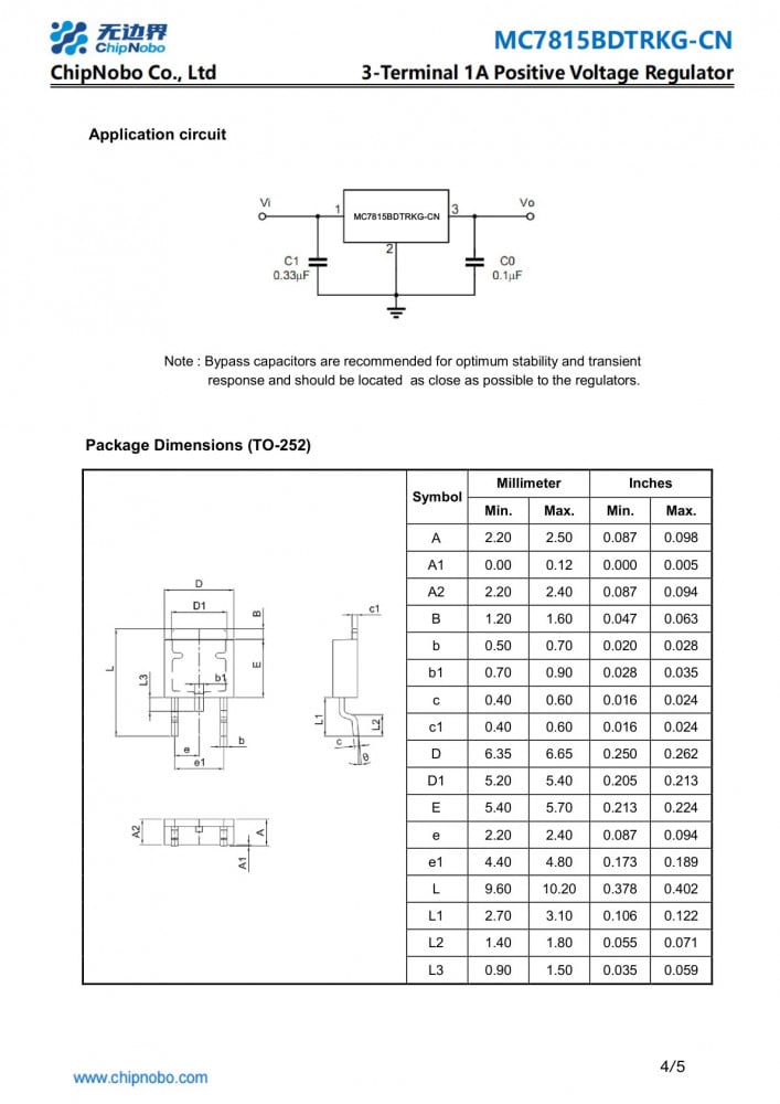 MC7815BDTRKG-CN datasheet page 4