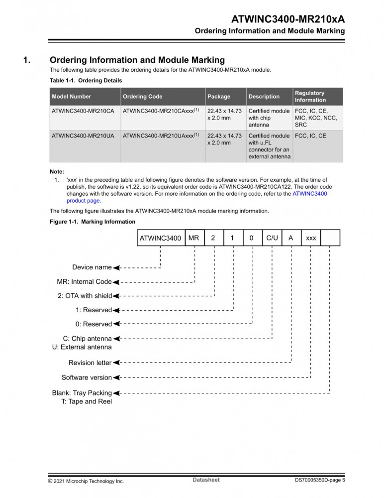 ATWINC3400 document page 5