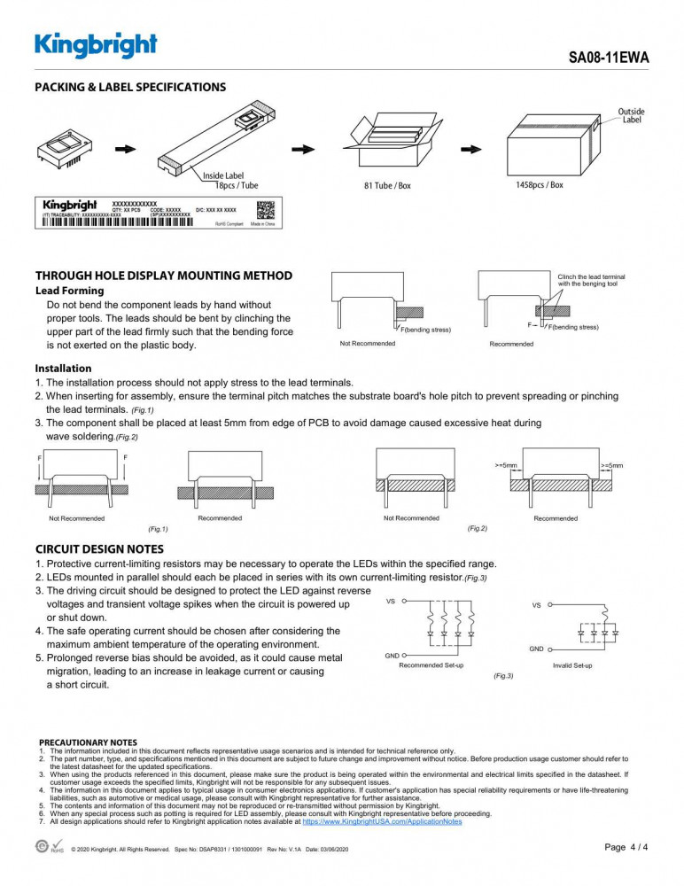 SA08-11EWA datasheet page 4