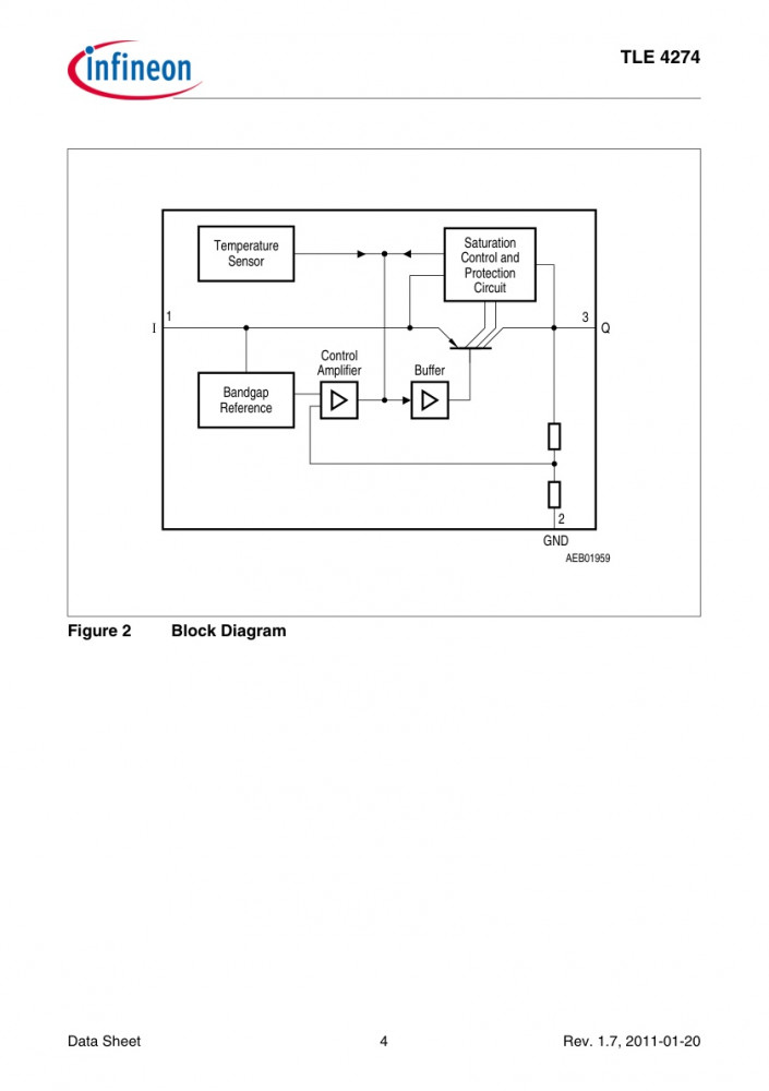 TLE4274 technical document page 4