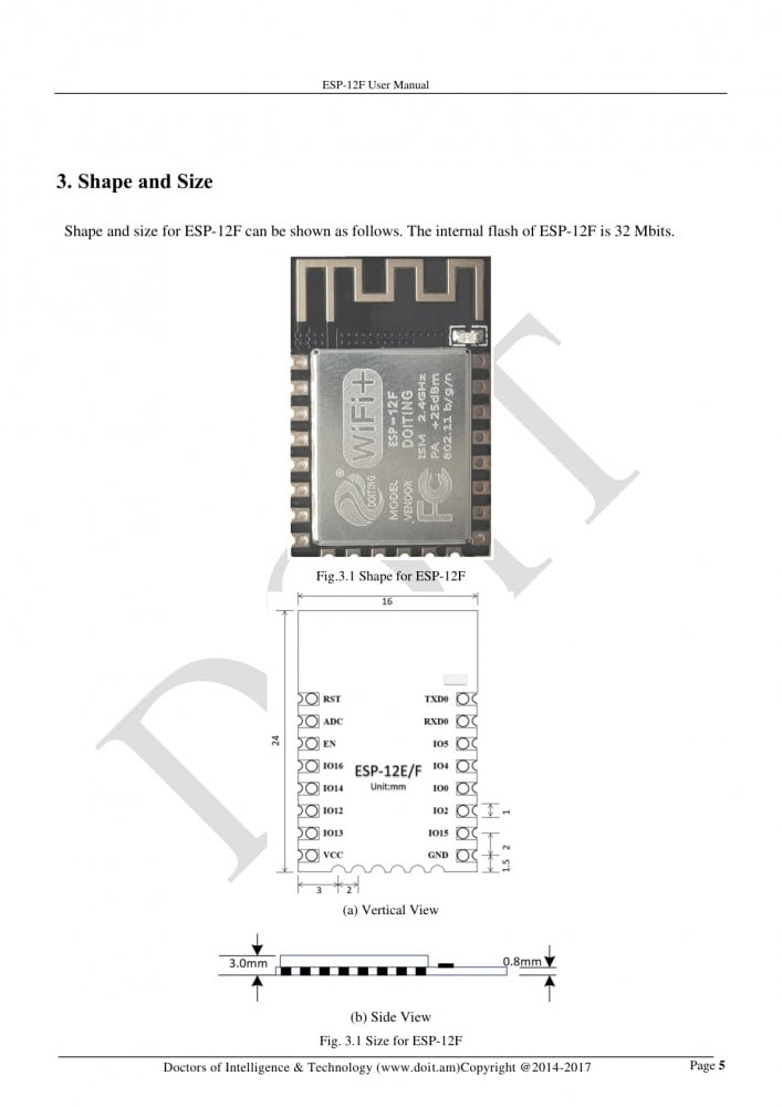 ESP-12F datasheet page 8