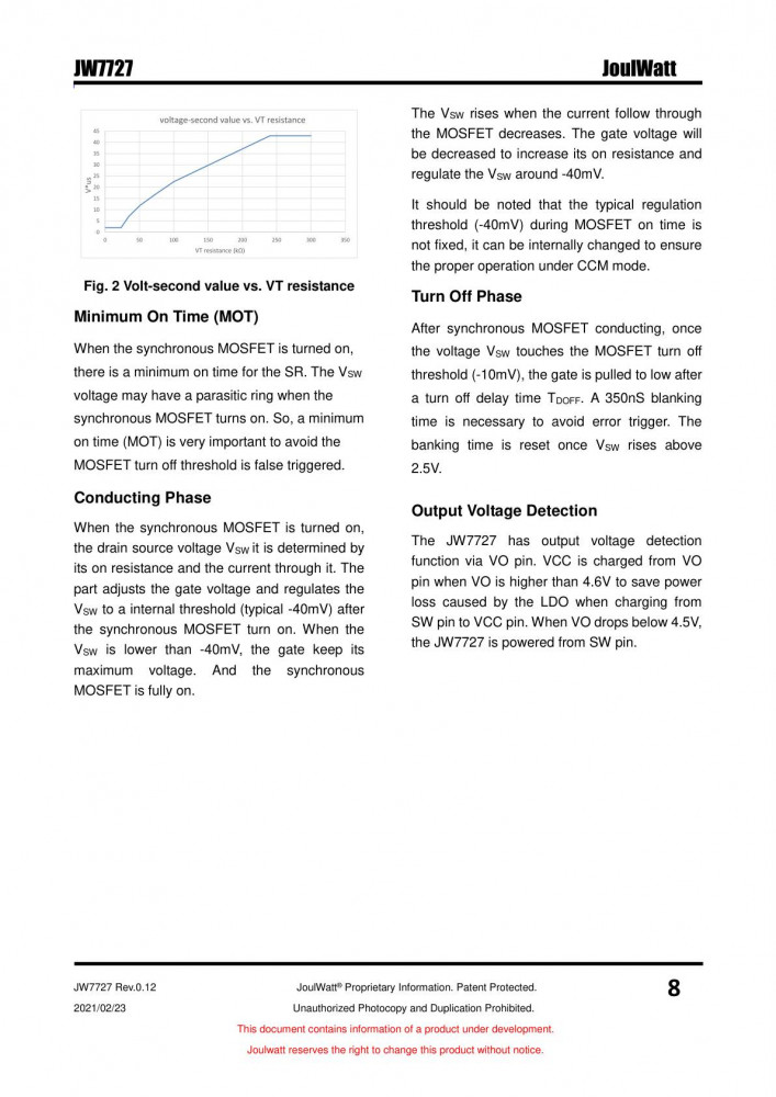 JW7727 datasheet page 8
