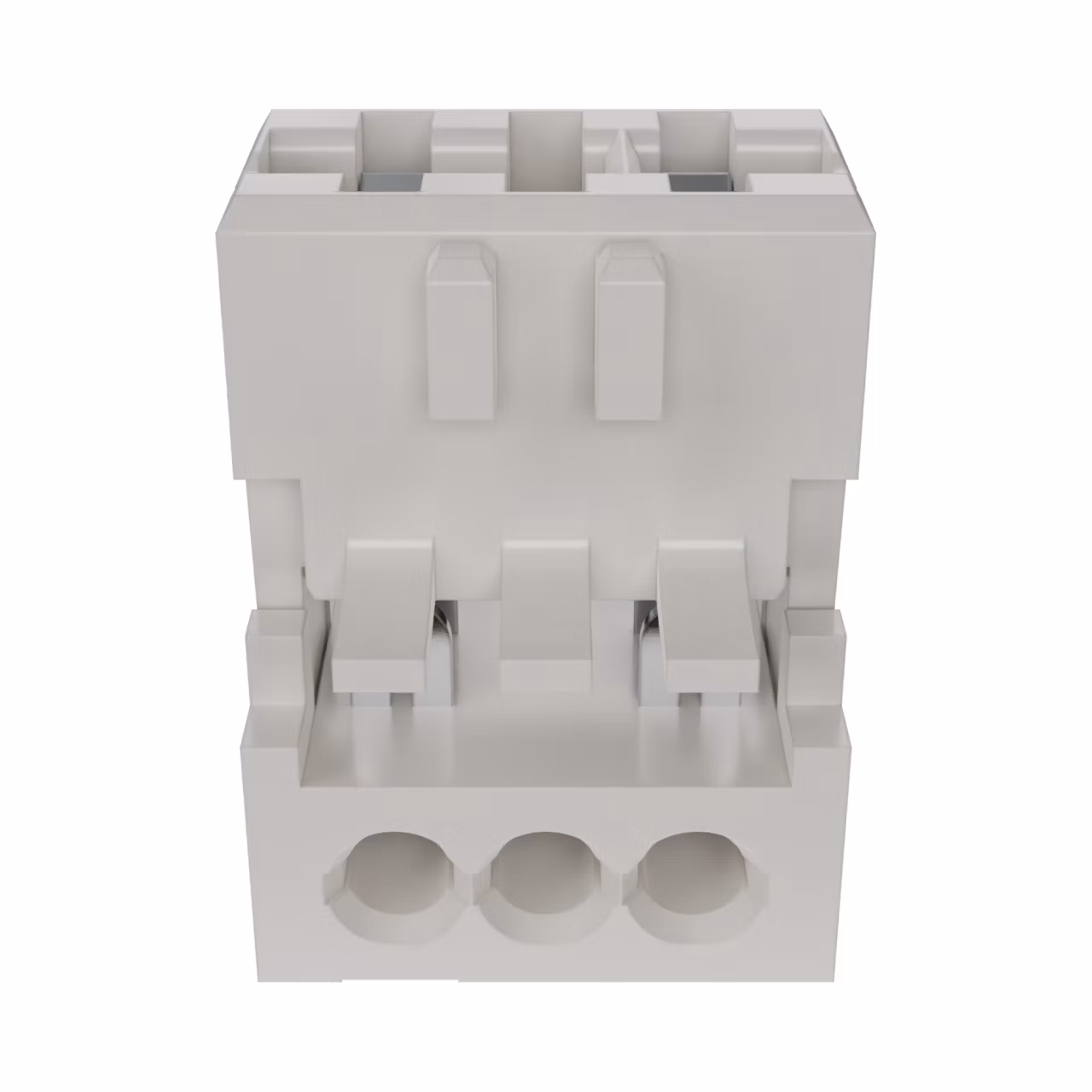 Appli-Mate RAST 2.5 IDT Housing, 5.00mm Pitch, Female, 2 Circuits, Position Keys A & D Removed, Slotted Endwalls, Polarizing Rib Between Circuits 2 & 3, Blue Color Stripe for sale