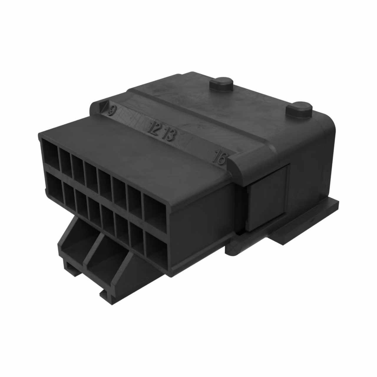3.33mm / 6.00mm Pitch Hybrid Male Inline Housing, Dual Row, 16 Circuits,  Gray for sale