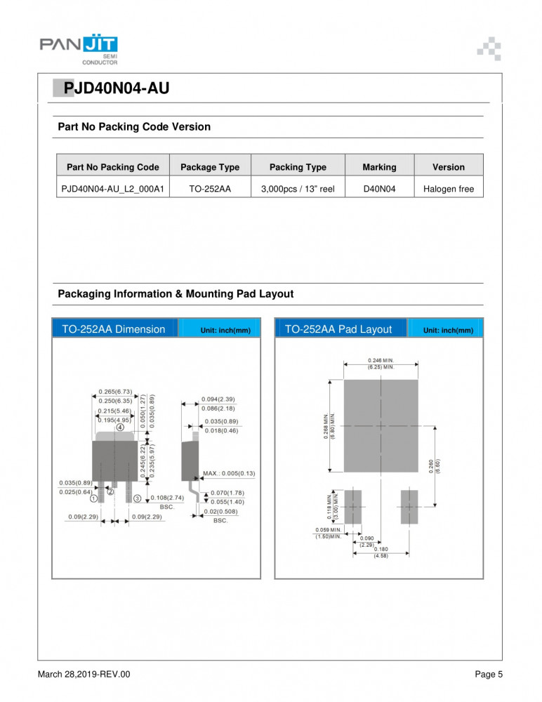 PJD40N04-AU datasheet page 5